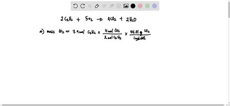 Solved Using The Balanced Equation For The Combustion Of Acetylene