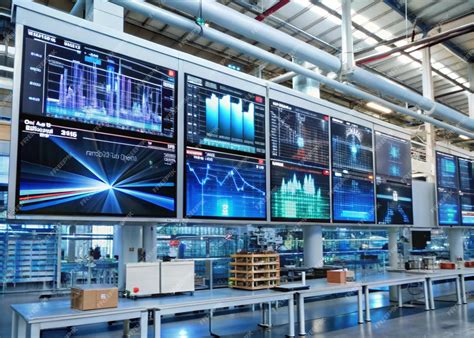 Robotic Integration In Smart Factories And Renewable Energy Systems Premium Ai Generated Image