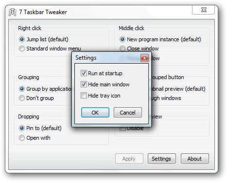Customize The Windows Taskbar With Taskbar Tweaker