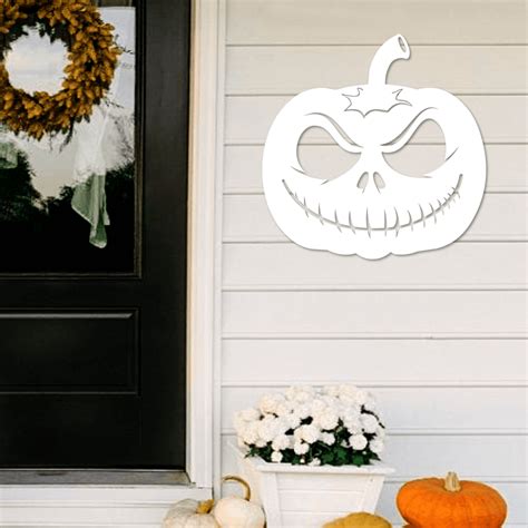 Halloween Pumpkin Decoration Metal Wall Art And Home Decor Kands Design Elements