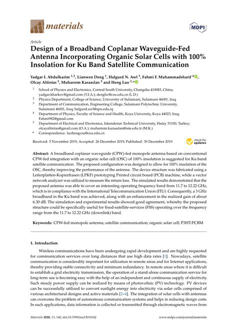 Pdf Design Of A Broadband Coplanar Waveguide Fed Antenna
