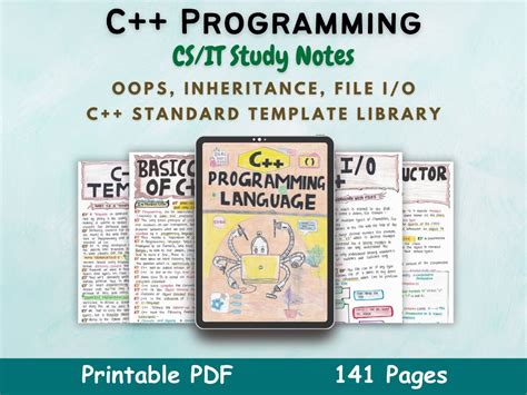 C Programming Language Oops Aesthetic Study Notes Pdf Newtondesk
