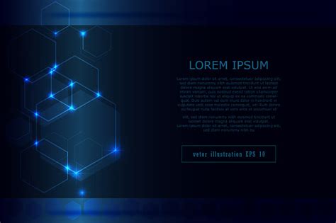 기술 및 미래 개념 벡터 그래픽으로 추상적인 육각 패턴 디자인 기술 혁신 배경 비즈니스에 대한 스톡 벡터 아트 및 기타 이미지