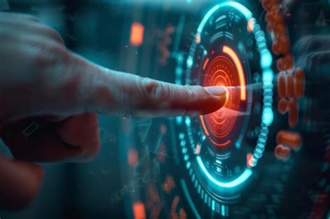 Highquality Biometric Security Ai Advancement Iris Fingerprint Scanner Cyber Digital Protection