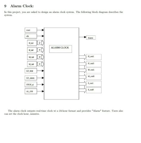 9 Alarm Clock In This Project You Are Asked To Chegg Com
