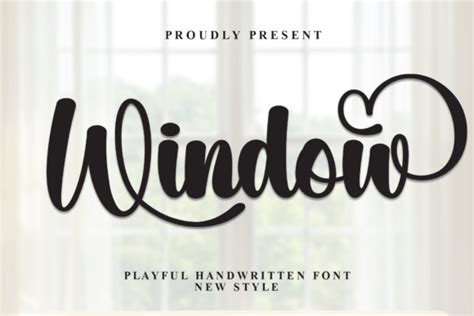 Window Font By William Jhordy · Creative Fabrica