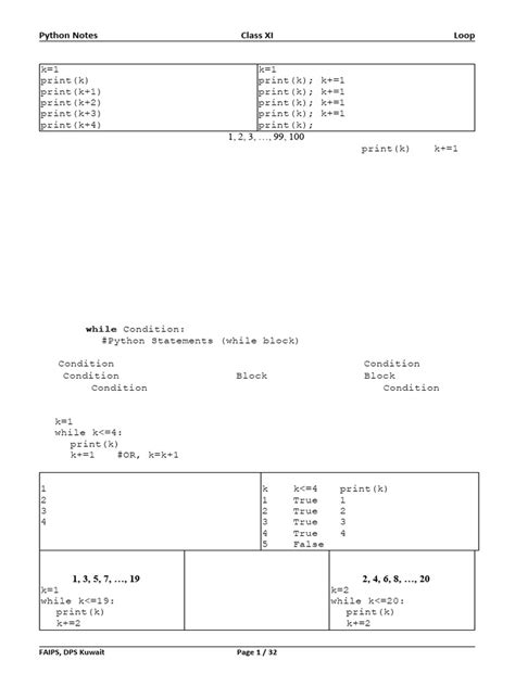 Python Loops Pdf Control Flow Python Programming Language