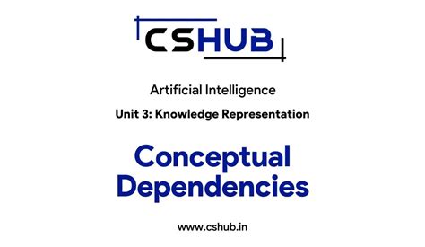 Conceptual Dependencies Artificial Intelligence