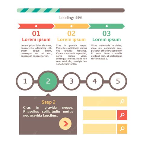 Premium Vector Progress Bar Set Loading Status Bar Vector Web