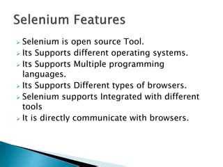 Selenium PPT Pptx