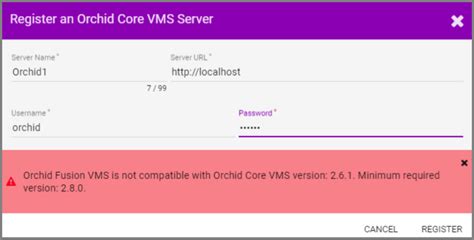 Add An Orchid Core VMS Server Orchid Hybrid Fusion VMS Administrator Guide 2 12