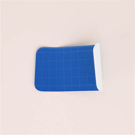 Premium Psd Front View Rectangle Sticker Psd Mockup With Customizable Designxa