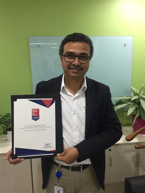 Pradipta Sahoo On Linkedin Karvyfintech Greatplacetowork 243 Comments