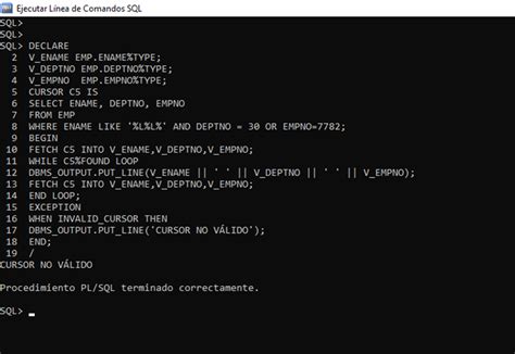 Base De Datos 1 7 Cursores En Plsql