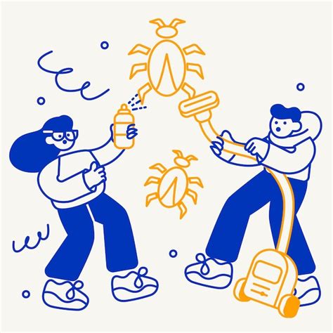 Premium Vector Bug Fixing Illustration