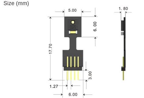 Integrated Temperature And Humidity Sensor Aht25 12c Signal