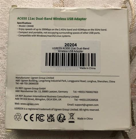 Ugreen Usb Wireless Adapter Computers Tech Parts Accessories Networking On Carousell
