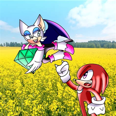 Knuckles And Rouge By Illustrationlover13 On Deviantart