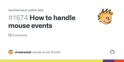How To Handle Mouse Events Issue Necolas React Native Web GitHub