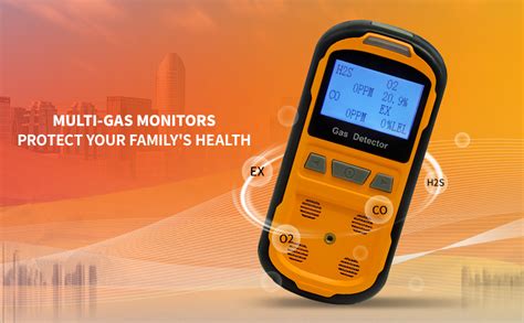 Upgraded 4 Gas Monitor Multi Gas Detector Yfwsrecinoe Gas Leak Detector Rechargeable 4 Gas