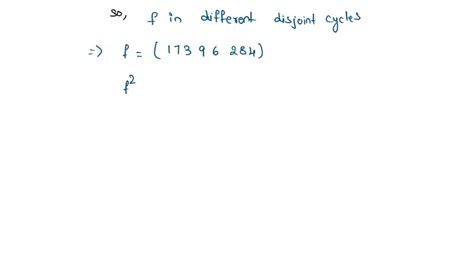 SOLVED Point Let F Be Permutation On The Set Defined As Follows F