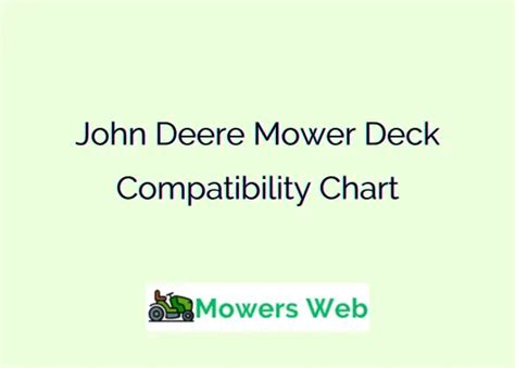 John Deere Combine Settings Chart Ultimate Guide Mowers Web