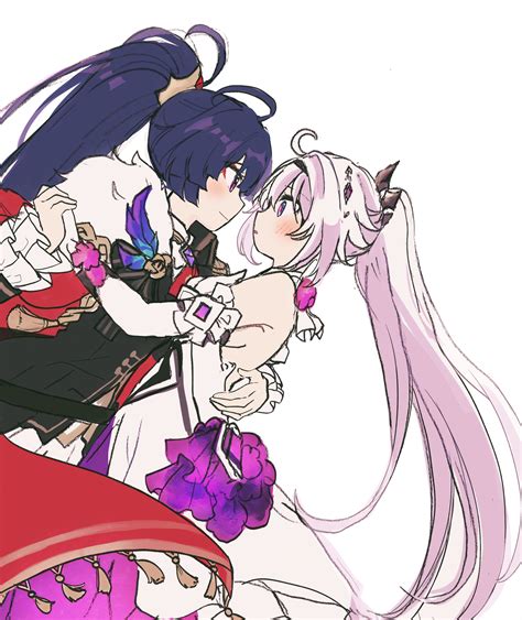 Kiana Kaslana Raiden Mei Raiden Mei Kiana Kaslana And Raiden Mei Honkai And More Drawn