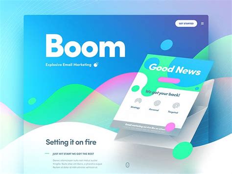 25 landing page designs with beautiful color gradients bashooka web