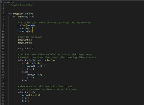 write a python program to implement merge sort