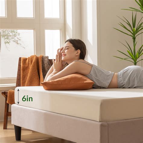 Mlily Ego 6 Inch Queen Size Medium Memory Foam Mattress Certified Foam
