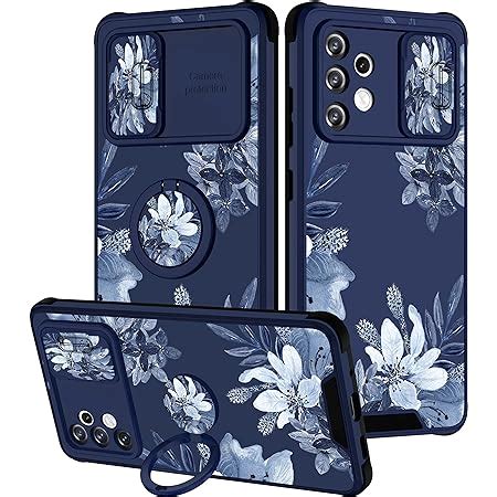 Amazon Com Goocrux In For Samsung Galaxy A G Case Floral Flowers Women Girls Girly Phone