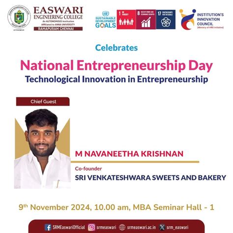 M Navaneetha Krishnan On Linkedin Srmeaswaricollege Alumni