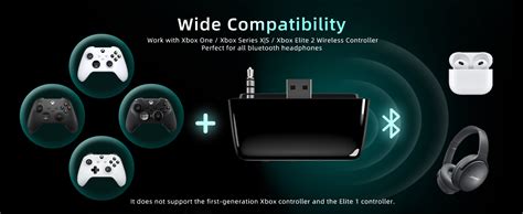 Yocowoco Bluetooth 5 2 Wireless Audio Adapter For Xbox One Xbox Series X S And Elite 2