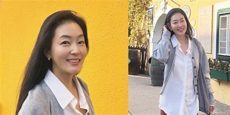 박진희 오스트리아 빈 걷기만 해도 힐링 셔츠and카디건 간편 산책룩 패션엔