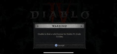 Diablo 4 Error Code 315306 Unable To Find A Valid License For Diablo 4 How To Fix VGC
