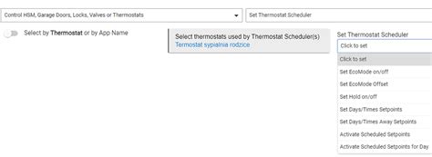Controlling Thermostat Scheduler Via Rule Machine 📐 Rule Machine