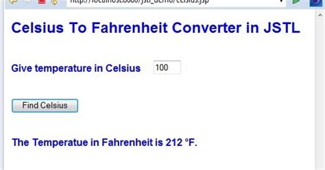 Free Programming Source Codes And Computer Programming Tutorials Celsius To Fahrenheit