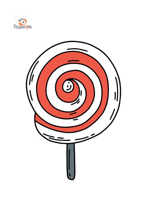 Розмальовка Льодяник на паличці ♥ Онлайн і Надрукувати безкоштовно