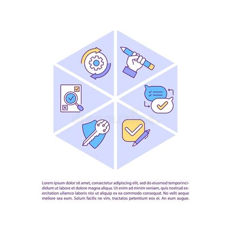 Contract Management Software Functions Vector Infographic Template Stock Vector Illustration