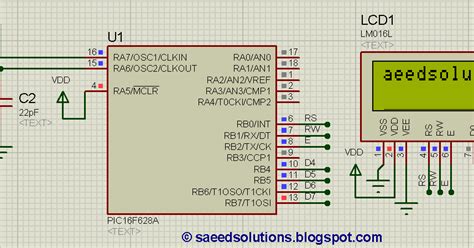 Saeed S Blog PIC F A LCD Code Proteus Simulation