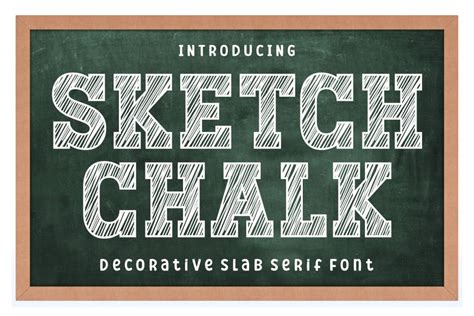Sketch Chalk Font By Rizkky 7ntypes