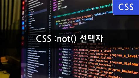 CSS not 선택자로 여러개의 클래스 제외하는 방법 CloneCoding CSS not 선택자로 여러개의 클래스 제외하는 방법 CloneCoding