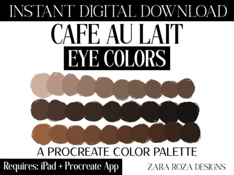Procreate Eye Color Portrait Palette Bundle Bundle · Creative Fabrica