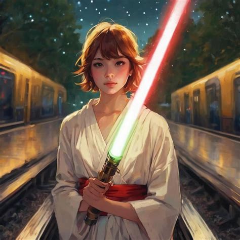 Premium Ai Image Star Wars Cute Girl