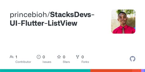 Github Princebioh Stacksdevs Ui Flutter Listview