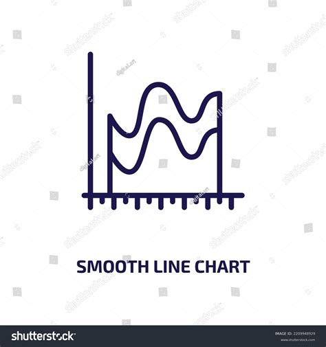 Smooth Line Chart Icon From Business Collection Royalty Free Stock