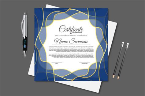 Certificate Border Graphic By Ju Design Creative Fabrica