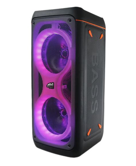 Portable Dual 8” Bluetooth® Party Speakers With Multi Color Blaze 8