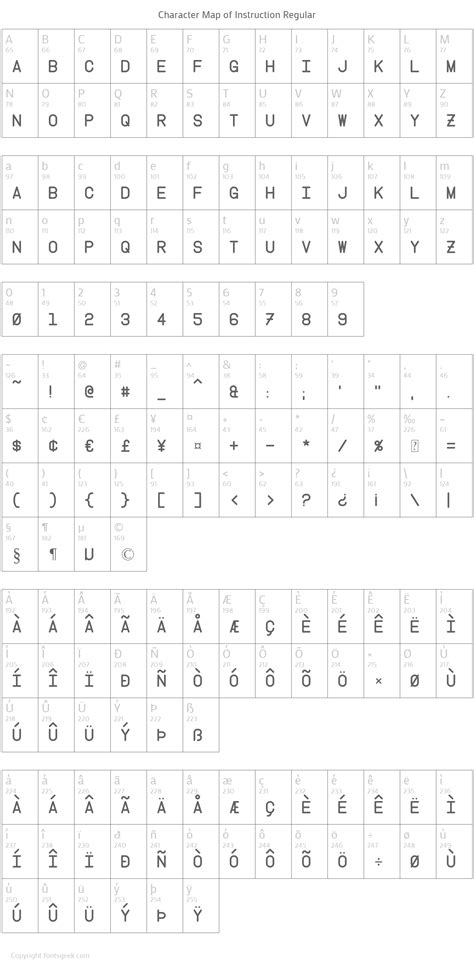 Instruction Font Download For Free View Sample Text Rating And More