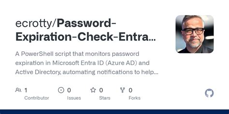 Github Ecrottypassword Expiration Check Entra Ad A Powershell